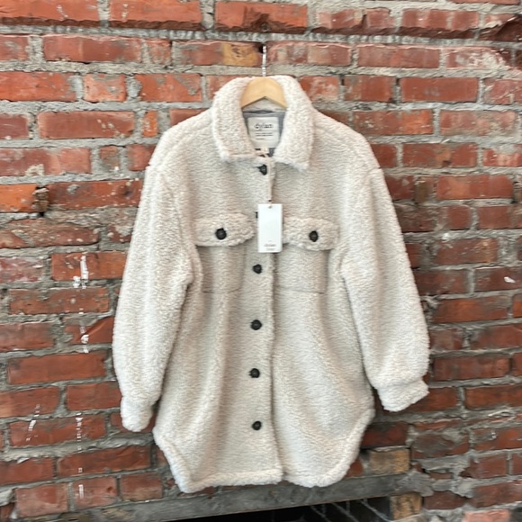 dylan | Jackets & Coats | Brand New Sherpa Long Shacket By Dylan | Poshmark